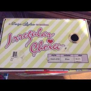 Irregular Choice | Shoes | Irregular Choice Blue Suede Heels Size 6 ...